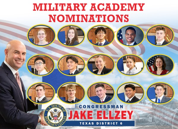 Congressman Ellzey Makes Military Academy Nominations for TX-06 - The ...