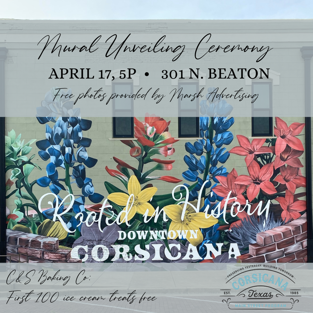 Downtown Corsicana unveils a new mural on April 17th - The NavCo Chronicle